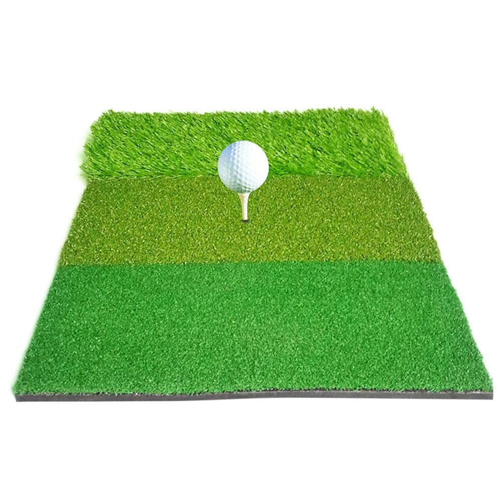 40 * 60CM Golf Hitting Mat Indoor Outdoor Tri-Turf... – Grandado