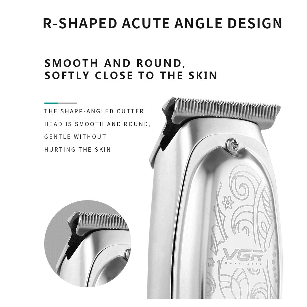 VGR-061 Brand Silver All Metal T Blade Finish Hair... – Vicedeal