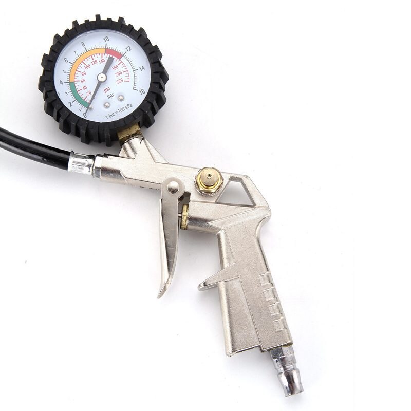 Tyre Inflator With Gauge Air Line Tyre Pump Pressu... – Grandado