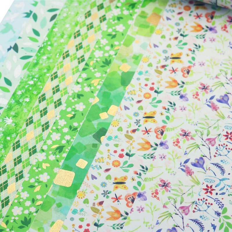 Floral Silver Foil Masking Tape Decorative For DIY... – Vicedeal