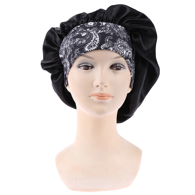 Women Sleep Cap Night Beauty Salon Bonnet Satin Co... – Grandado