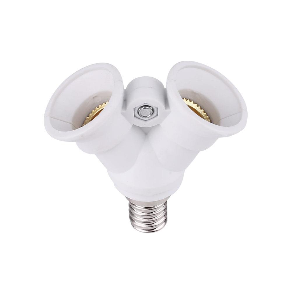Lamp Adapter LED E14 To 2 E14 Splitter Adapter Con... – Vicedeal