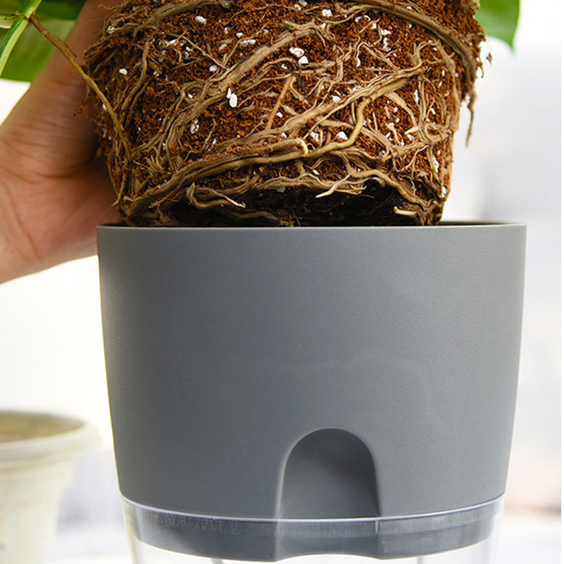 Plant Pot Cover Indoor Plastic Rotan Bloem Cover R... – Grandado