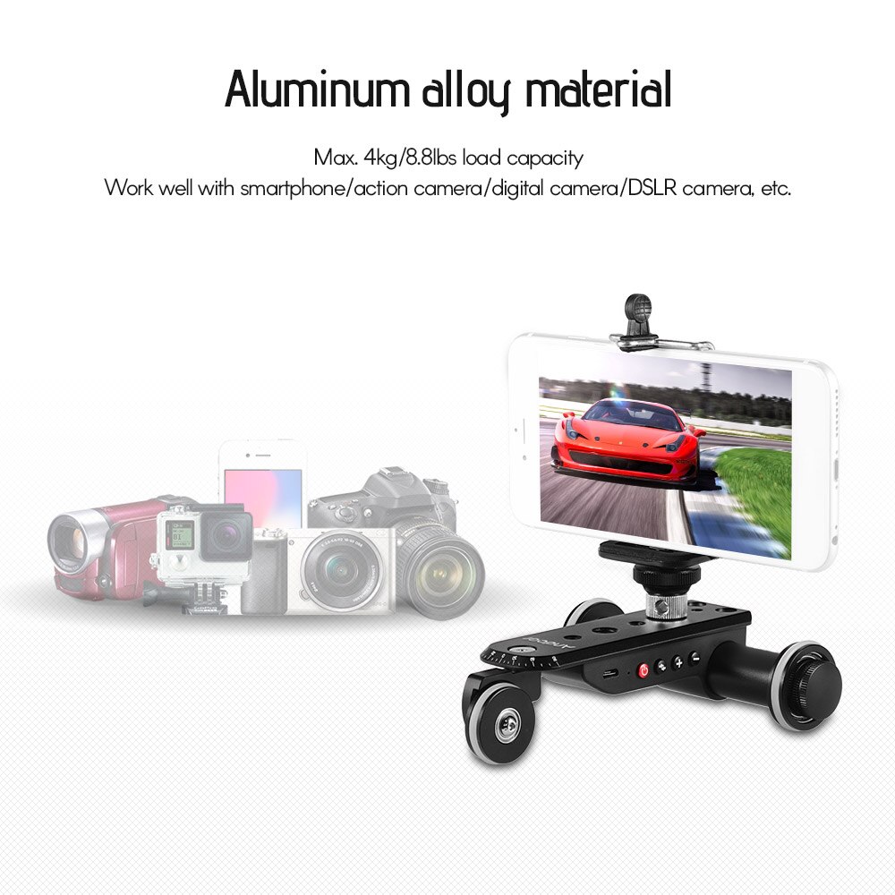 Andoer Aluminium Gemotoriseerde Video Camera Dolly... – Vicedeal