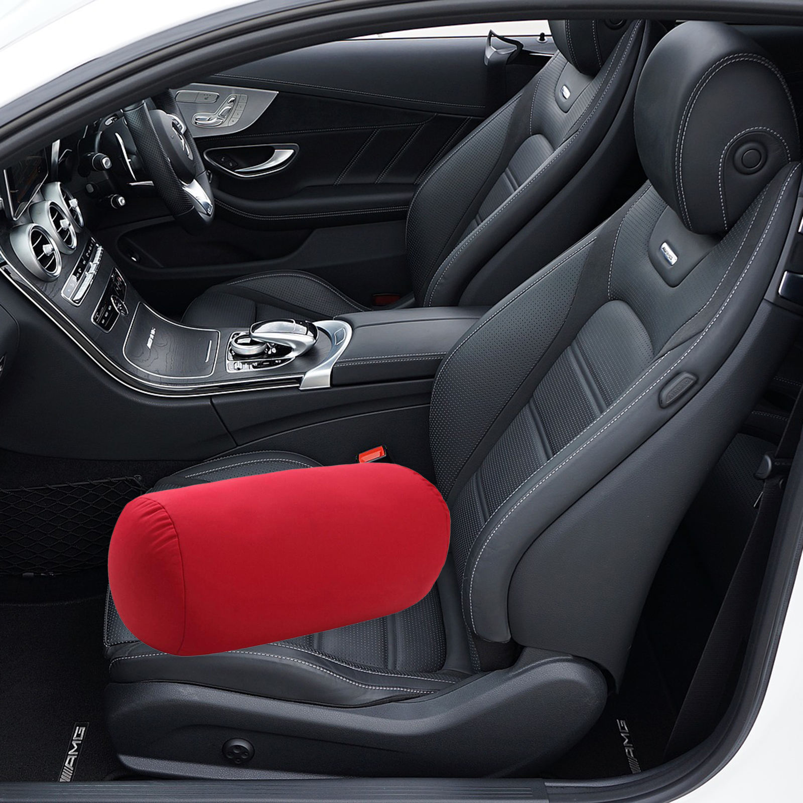 Round Bolster Pillow, Body Support Cylinder Back C... – Grandado