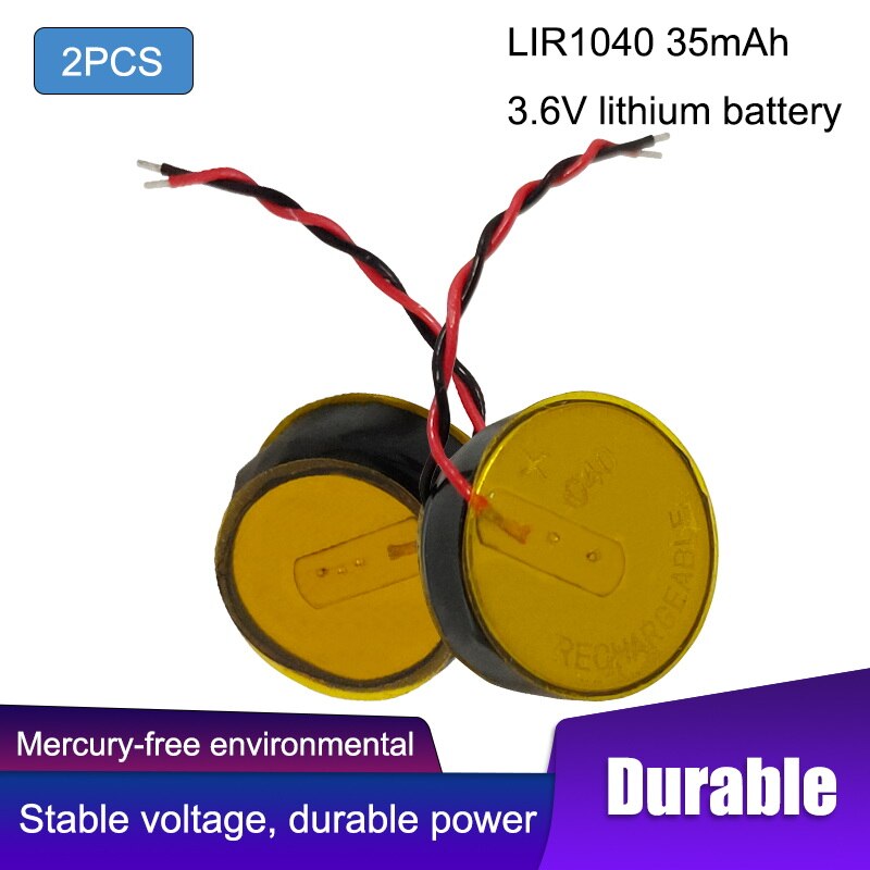 Batterie Lithium Rechargeable avec fil, LIR1040, 3... – Grandado