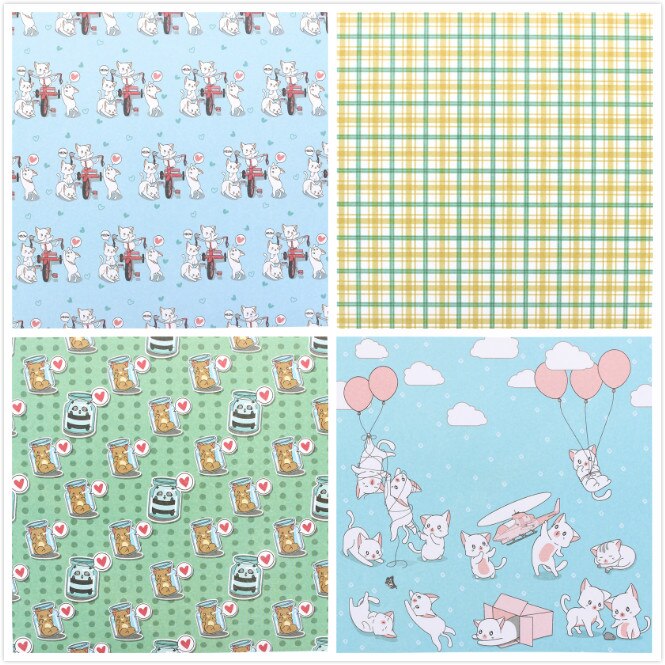KSCRAFT 12pcs 6" Single-side Printed Cute Cat Patt... – Grandado