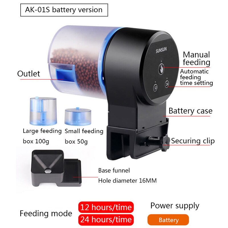 sunsun Automatic Feeder Aquarium Goldfish Smart Ti... – Grandado