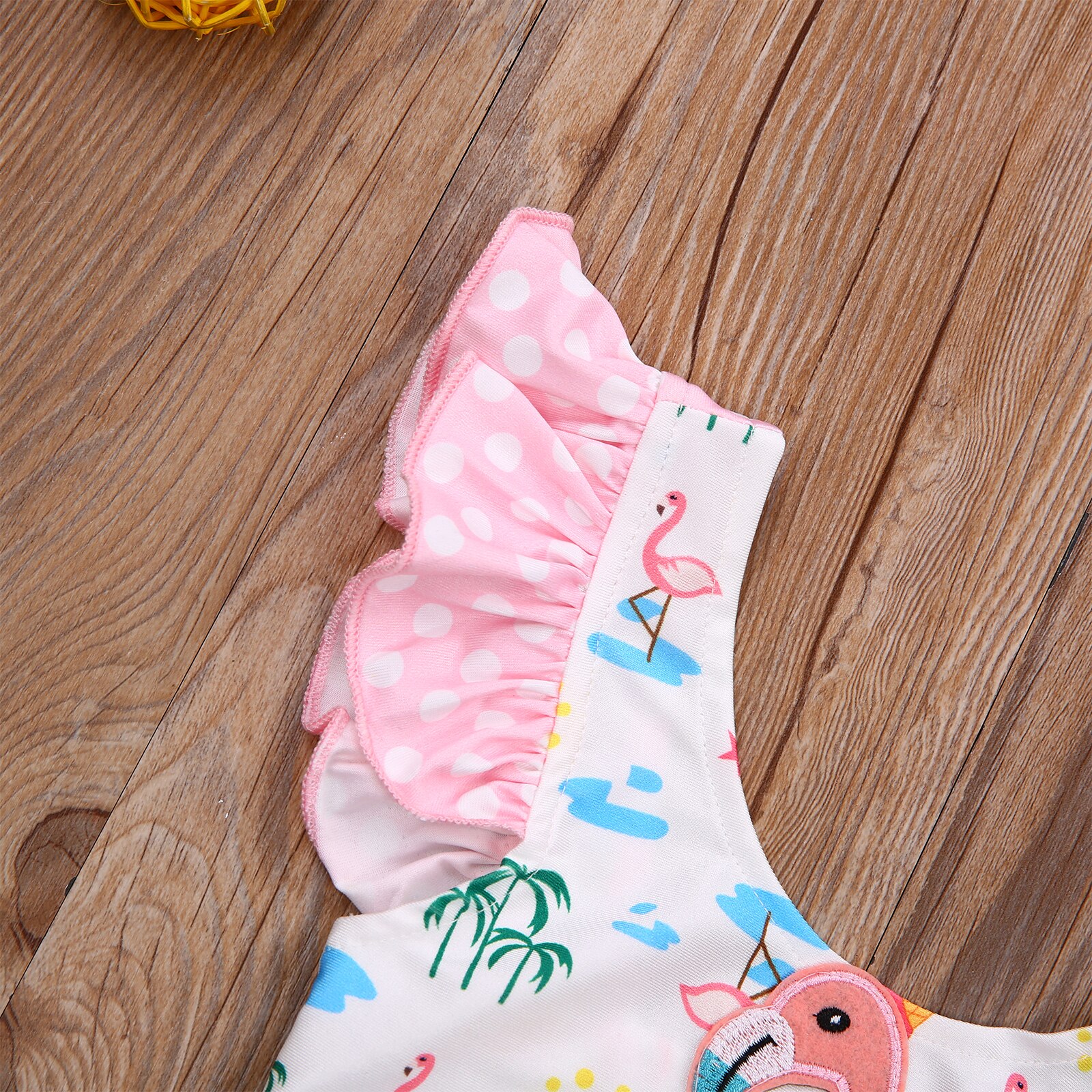 Leuke Baby Baby Meisjes Badpak Flamingo Print Holl... – Grandado