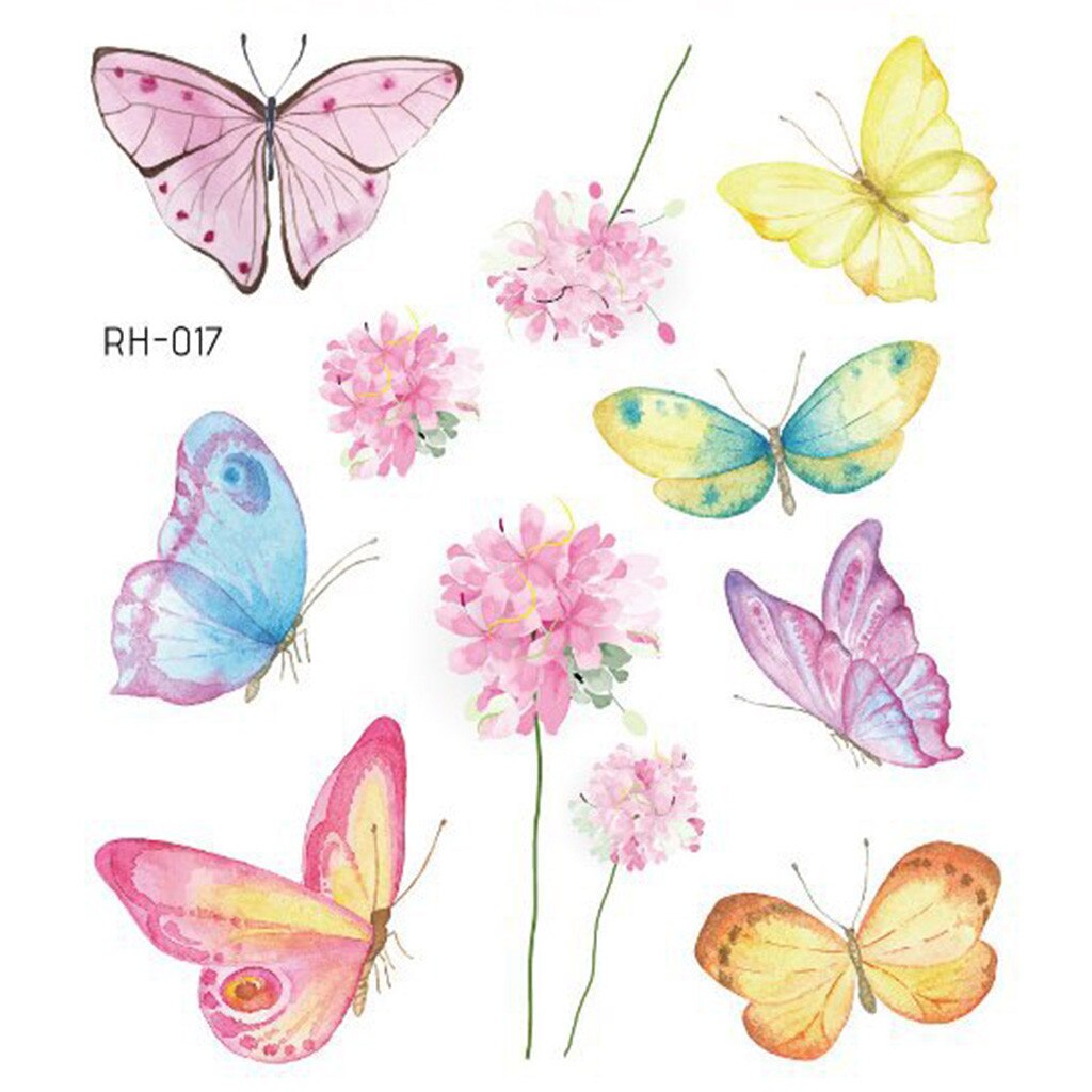 Trendy Tattoo Stickers Colorful Waterproof Tempora... – Vicedeal