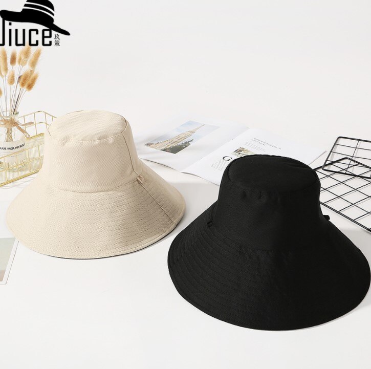 Cotton Double sided black yellow Bucket Hat Fisher... – Vicedeal
