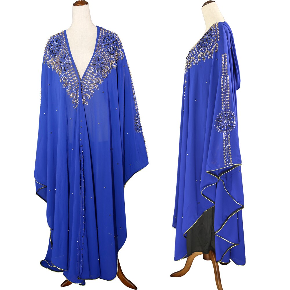 MD Super Size Chiffon Djellaba Dress Beading Embro... – Grandado