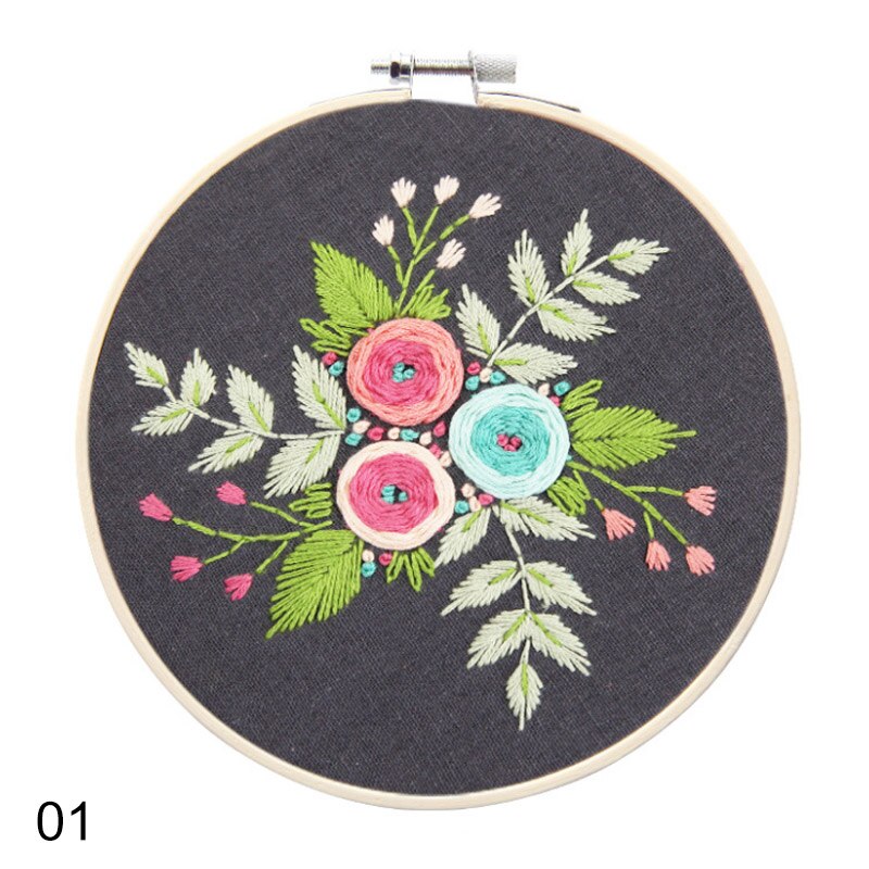 Beginner Needlework Flowers Pattern Art Craft Embr... – Grandado