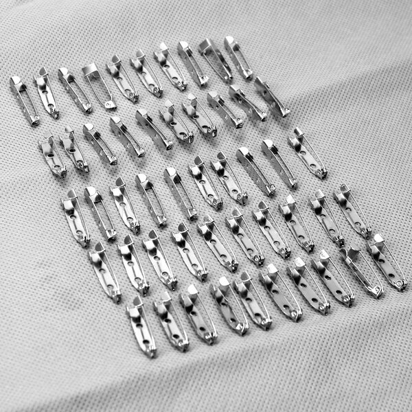 50Pcs 2-Hole Safety Brooch Back Bar Pins Badge Bro... – Vicedeal
