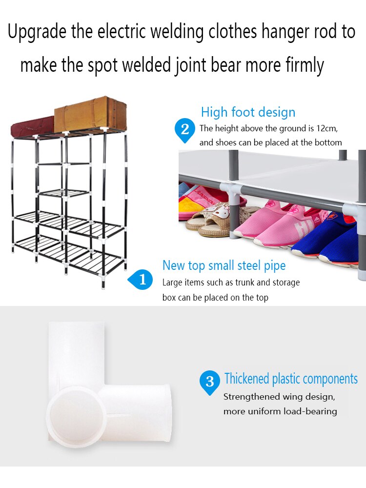 Furniture Home Garment Storage Cabinet Simple Ward... – Grandado