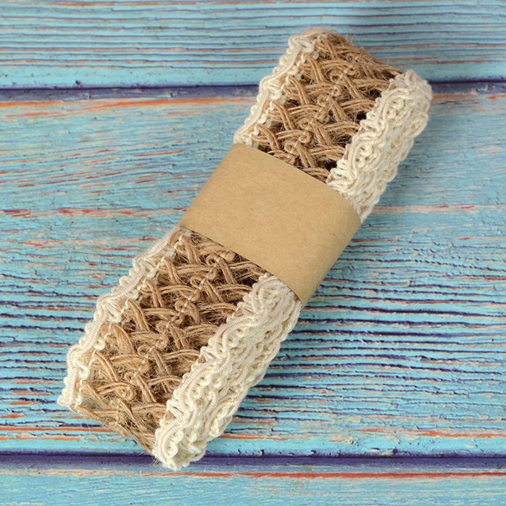 2y/lot 4 cm Jute Jute Lint Natuurlijke Hollow Out ... – Grandado