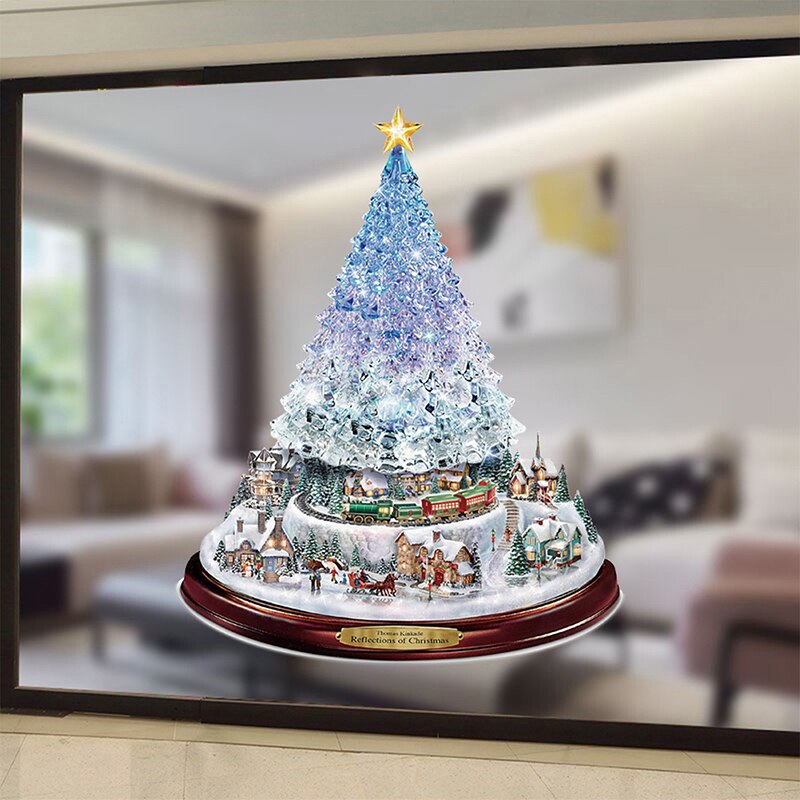 Crystal Christmas Tree Wall Stickers Self Adhesive... – Grandado