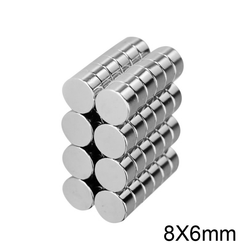 10/20/50/100 stk 8 x 6 mm kraftige magnetiske 8 mm... – Vicedeal