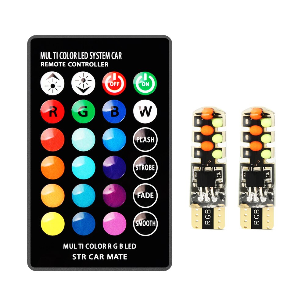 RGB T10 W5W Led colorido Multi Modo bombillas para... – Grandado