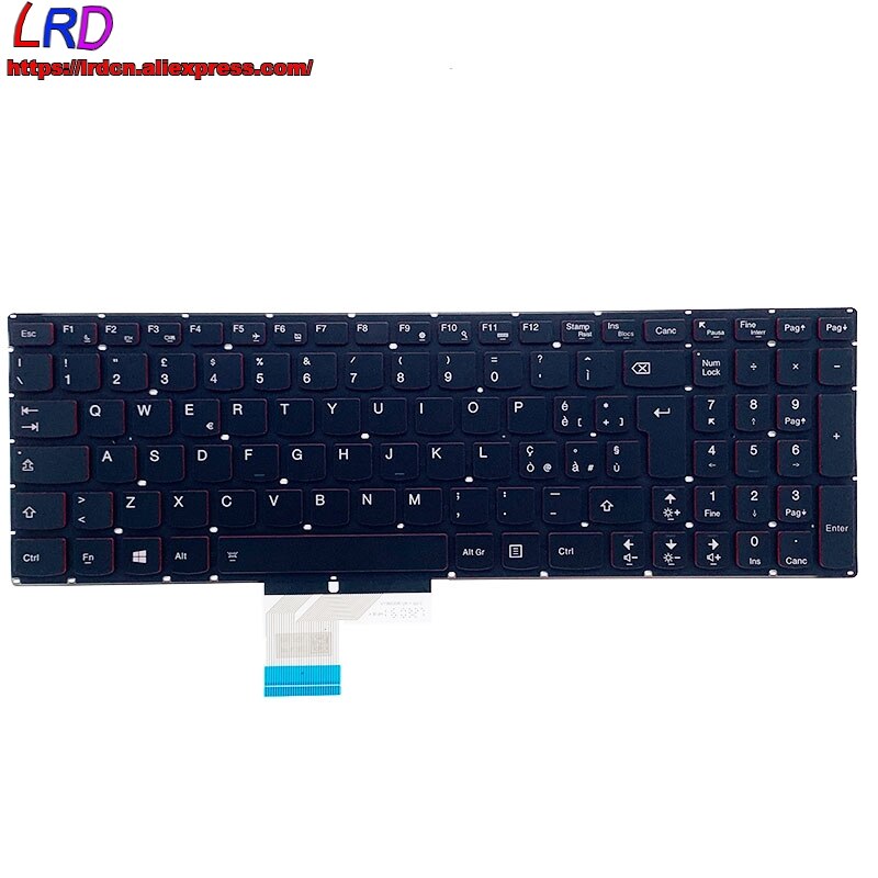 Original IT Italian Backlit Keyboard for Lenovo Y5... – Grandado