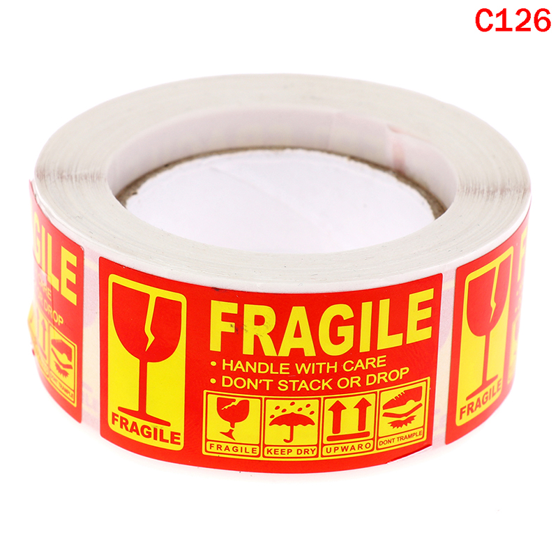 250 Fragile Stickers 1x3in Handle with Care Thank ... – Vicedeal