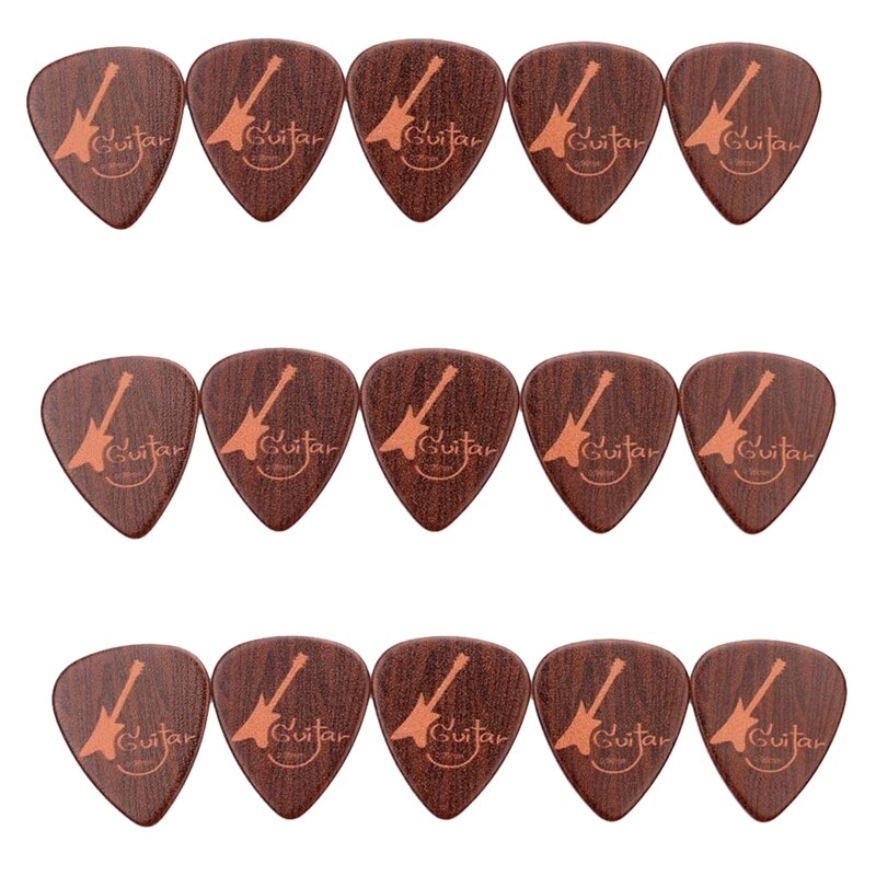 15Pcs Wood Grain Guitar Picks Retro Picks for Acou... – Vicedeal