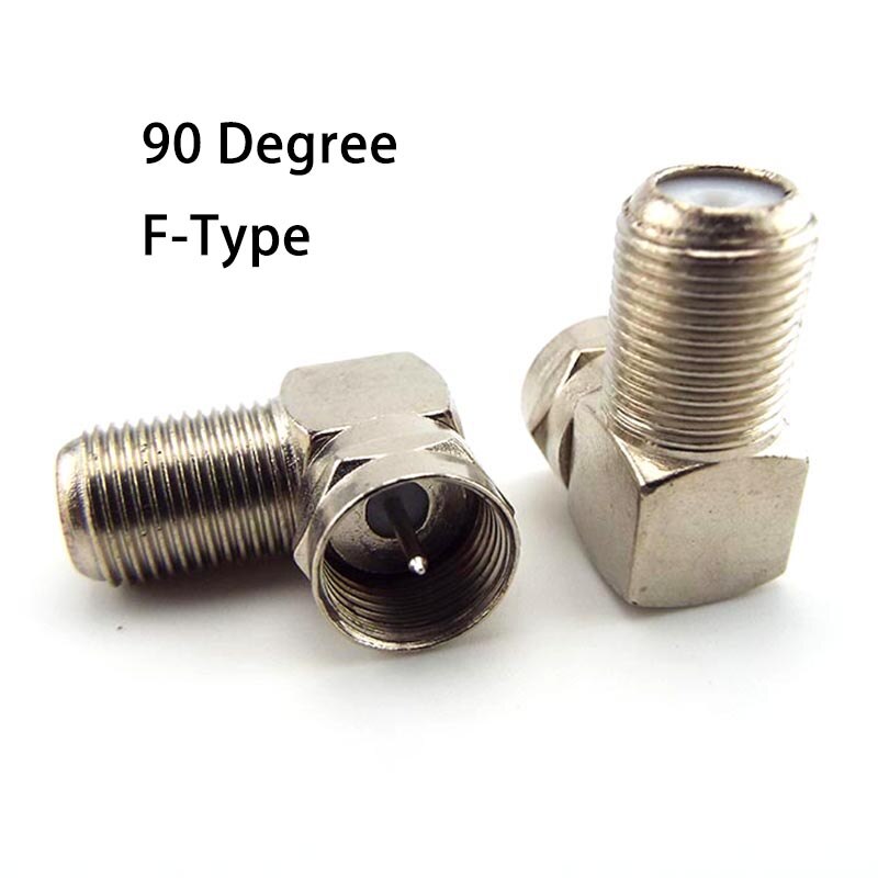 2/4/10pcs 90 Degree F-Type Male to Female Plug Con... – Vicedeal