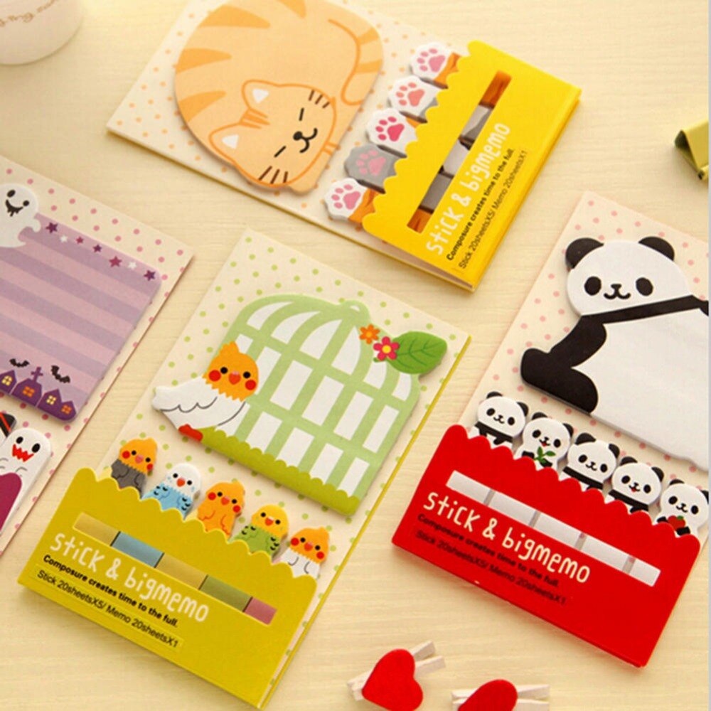 Fridge Writing Cute Cartoon Panda Post-it notes St... – Grandado