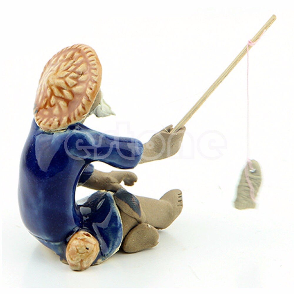 Mini Fish Tank Aquarium Rockery Home Decor Old Man... – Grandado