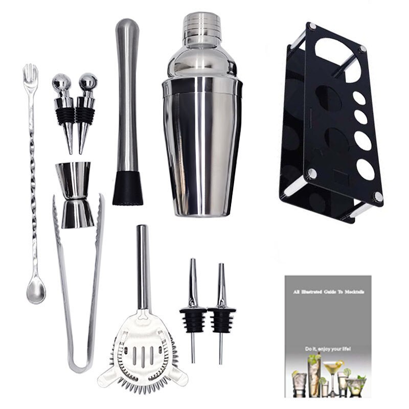 11Pcs 750ml/550ml Premium Shaker Barware Set Edels... – Grandado