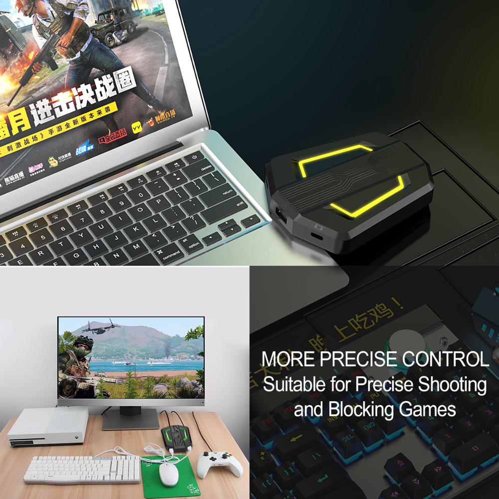 One-Handed Gaming Keyboard Mouse Set RGB Backlit P... – Vicedeal