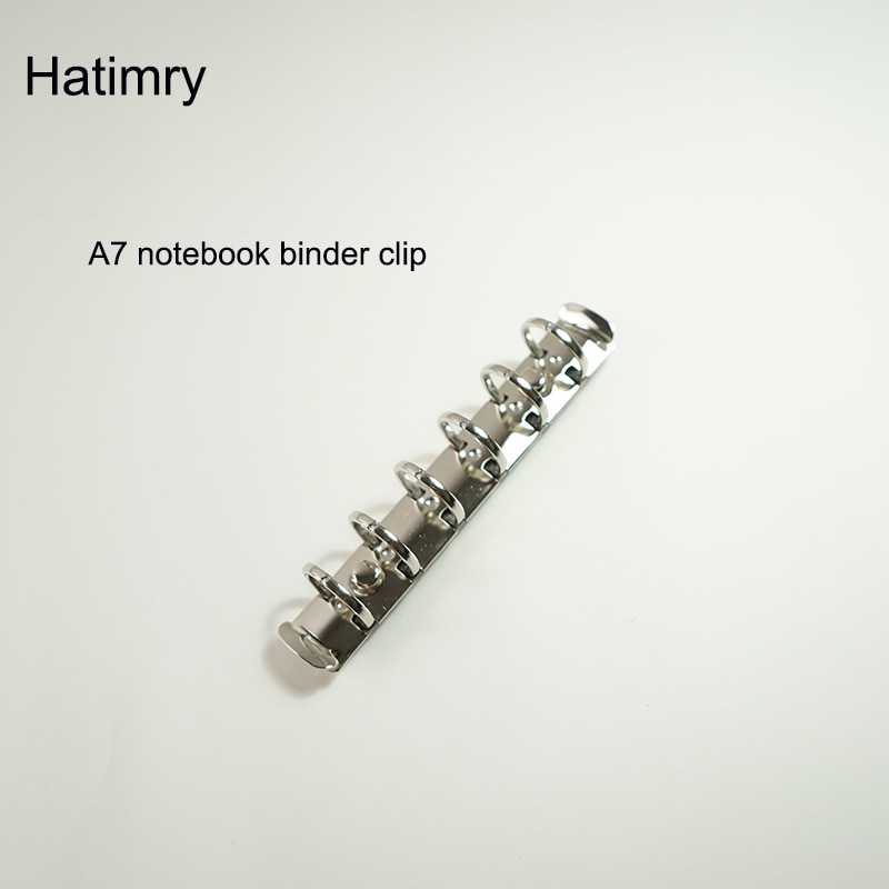 Hatimry A7 clip para libreta 6 agujeros color plat... – Grandado