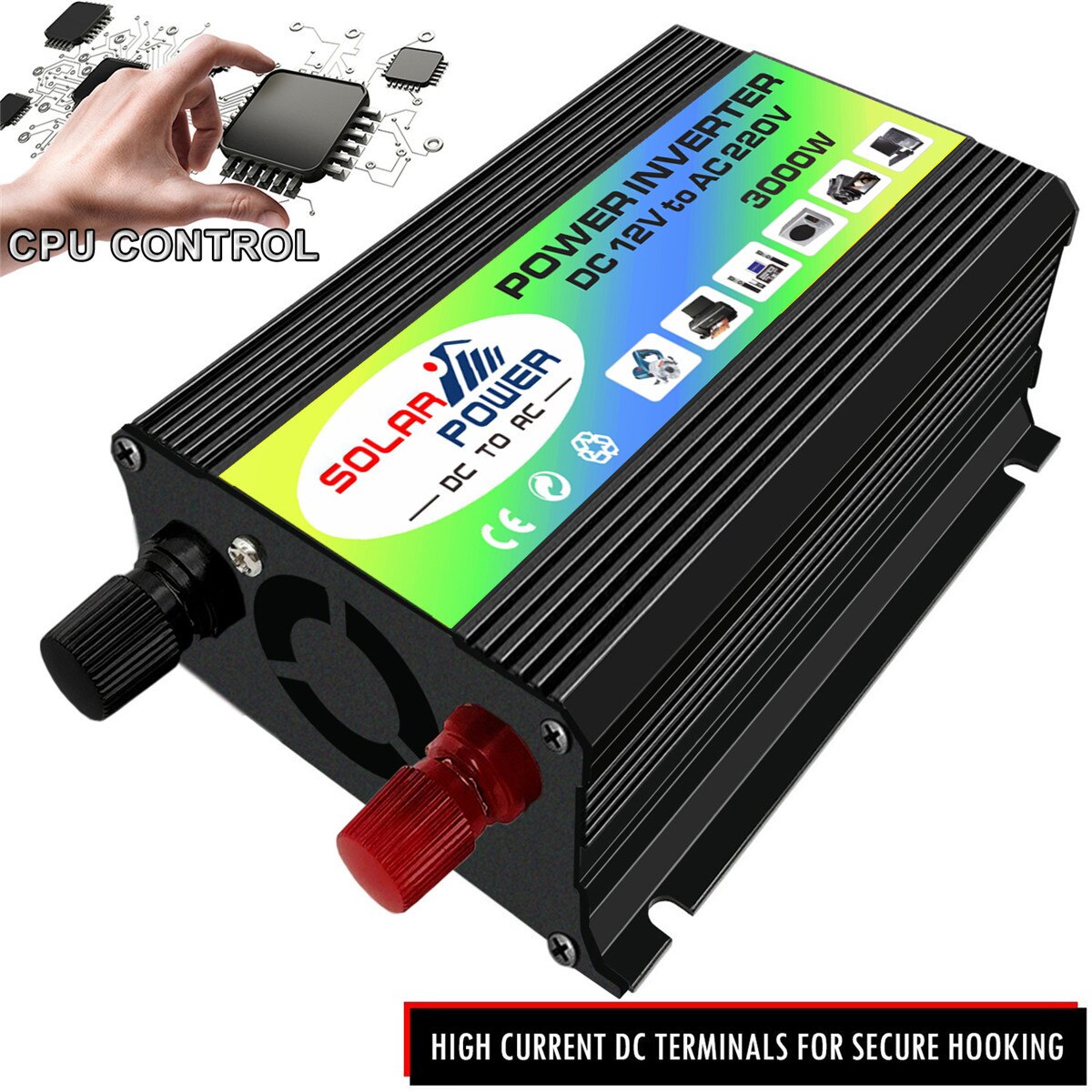 Solar Inverter 3000W Peak Voltage Transformer Conv... – Grandado