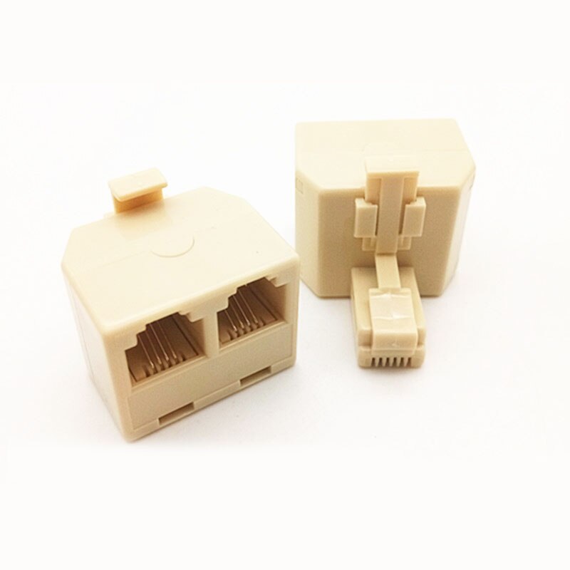 1Pcs 6P4C RJ11 Telefoon Splitter 2 Way Adapter 1 M... – Vicedeal
