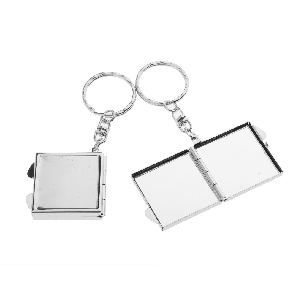 2x Portable Mini Folding Mirror Keychain Novelty M... – Grandado