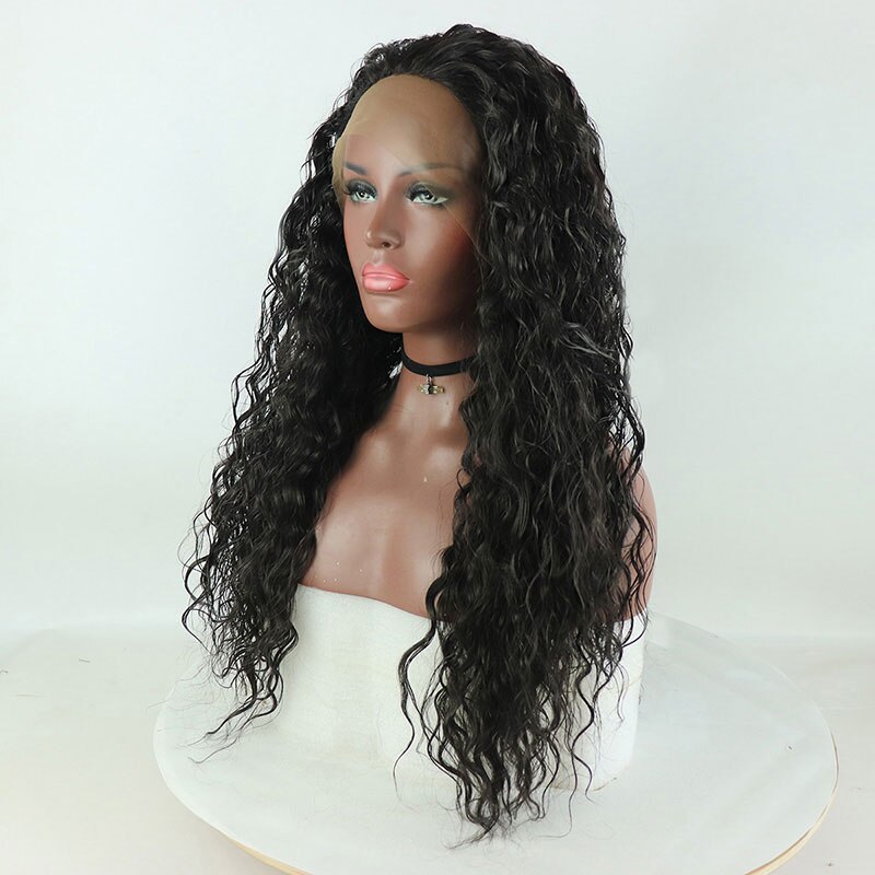 Bombshell Water Wave Curly Synthetic Hair Lace Fro... – Vicedeal