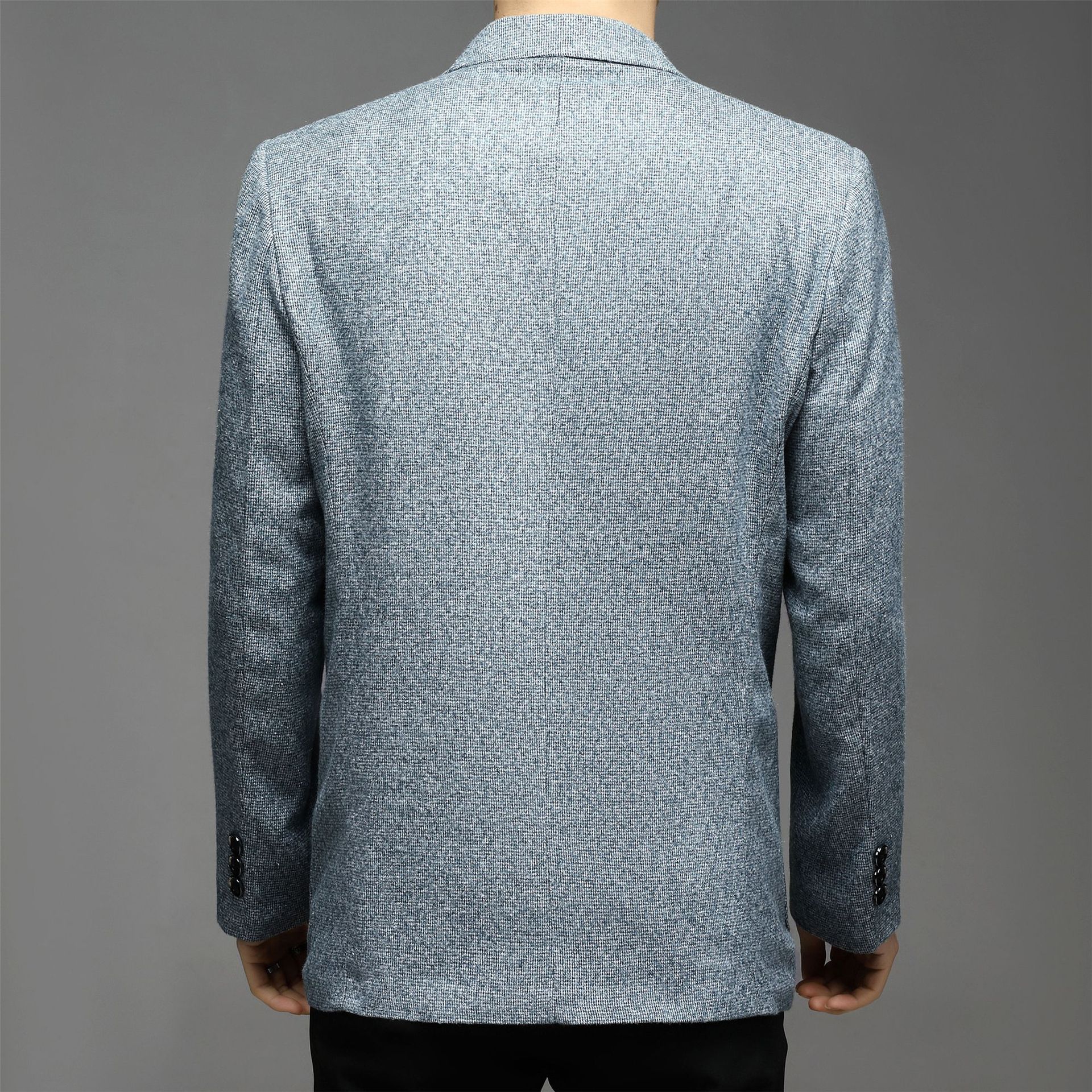 Men Blazers Suit Jacket Spring British Style Solid... – Grandado