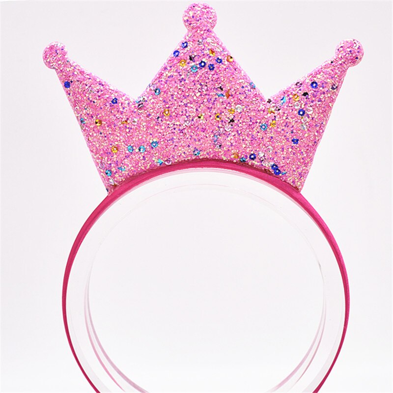 girls Glitter Crown headband Reversible glittering... – Grandado