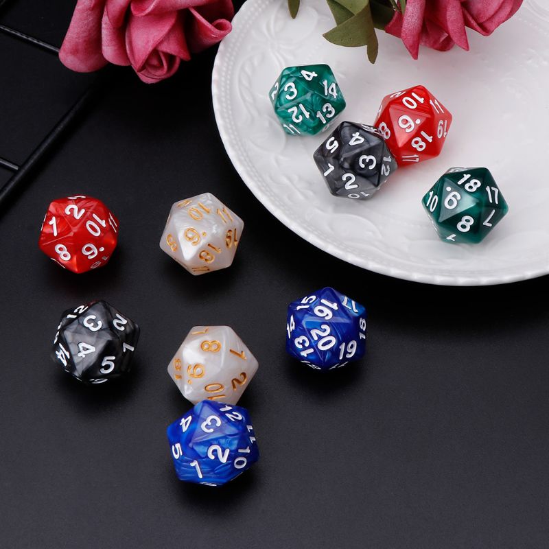 10pcs/set 20 Sided Digital Dice D20 Polyhedral Dic... – Grandado