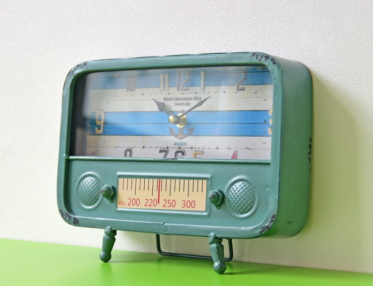 European nostalgic retro radio type iron pendulum ... – Grandado