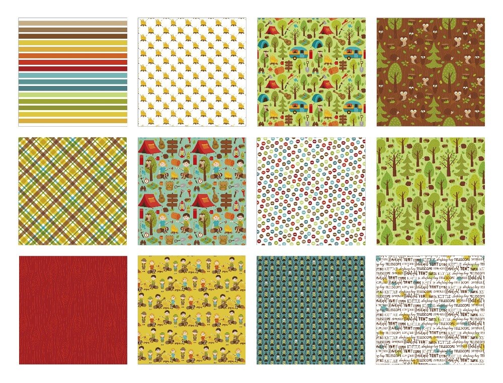 DIY Let is go camping style Scrapbooking paper pac... – Grandado