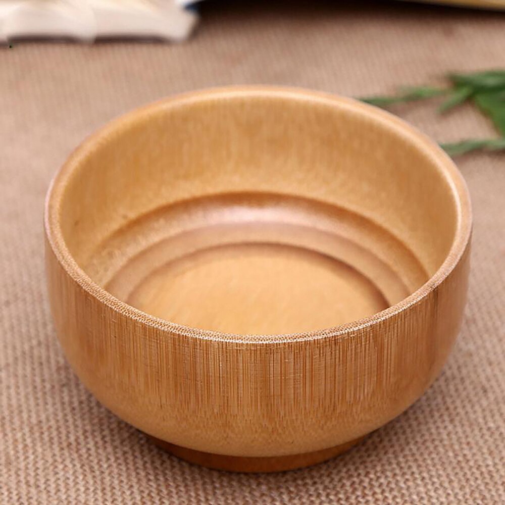 Natural Bamboo Bowl Rice Soup Salad Bowl Food Cont... – Grandado