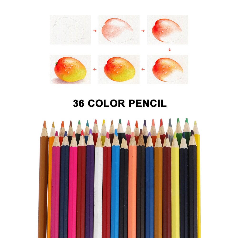 36 Colors Wood Colored Pencils Artist Painting Oil... – Vicedeal