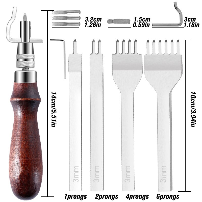 LMDZ 11PCS Leather Sewing Tools DIY Carving Workin... – Grandado
