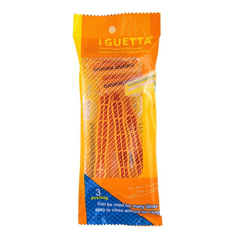 IGUETTA Yellow Disposable Razor Two-Layer Blade Co... – Grandado