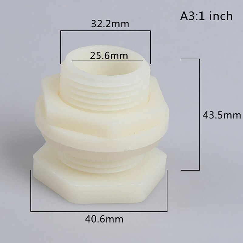 1pc ABS ID 20mm 25mm 32mm Fish Connector Tank Drai... – Grandado