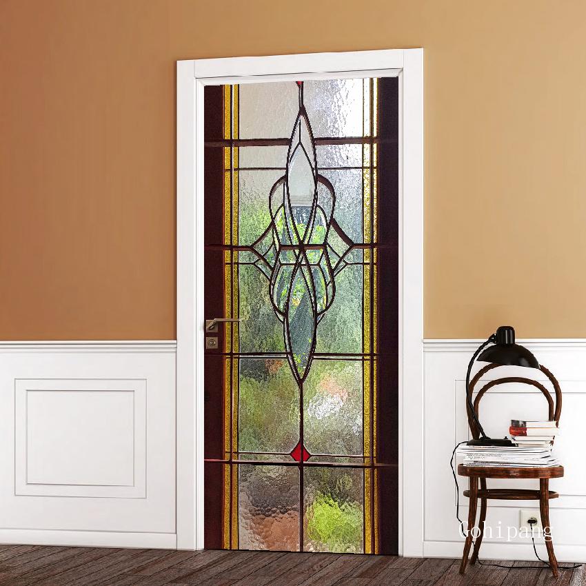 3D Door Decoration Wallpaper Modern Door Sticker S... – Grandado