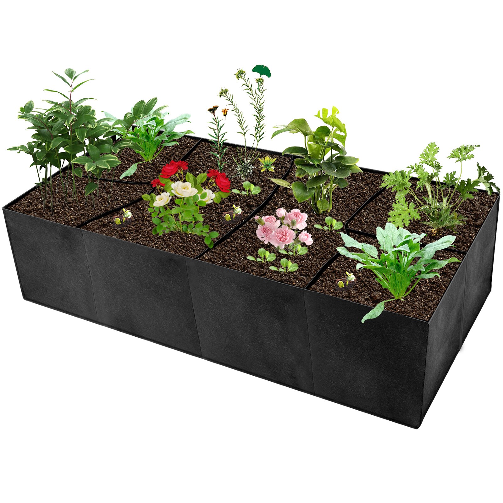 Planting Bag Garden Beds Vegetable Planters Rectan... – Grandado