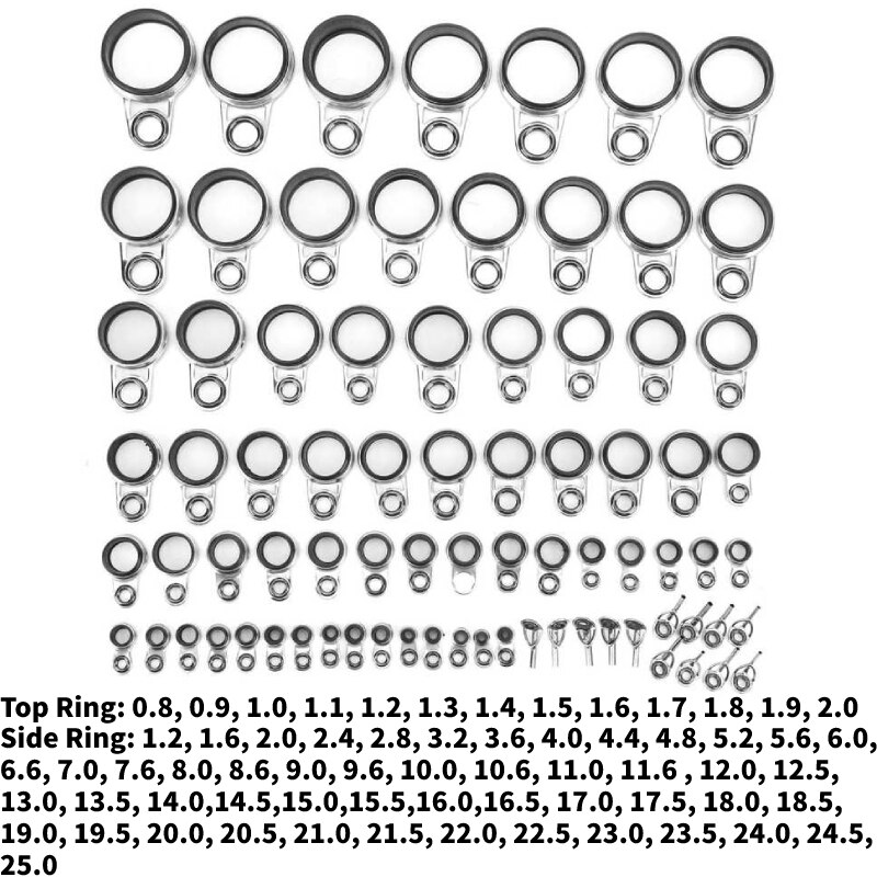 Fishing Rod Guides Line Ring Top Tip Telescopic Fi... – Grandado