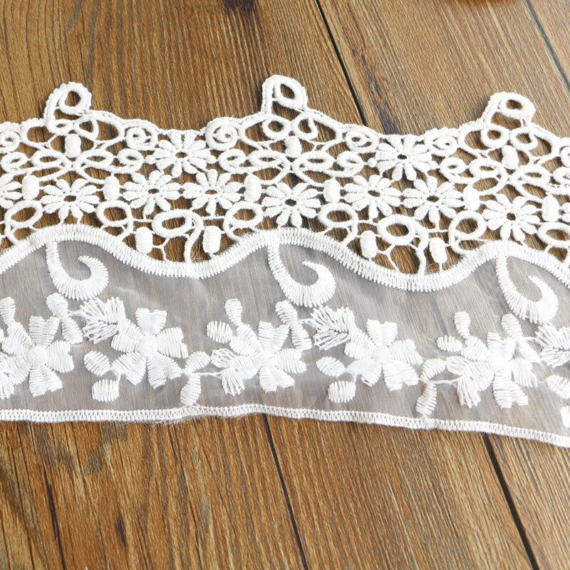 1yards 14cm cotton lace fabric DIY fabric lace flo... – Vicedeal